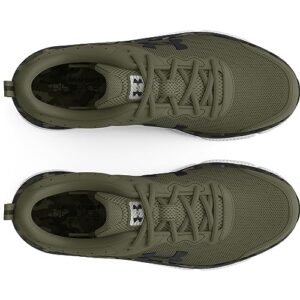 Under Armour Men's Charged Assert 10 Camo Running Shoe, (300) Marine OD Green/Marine OD Green/Black, 9.5