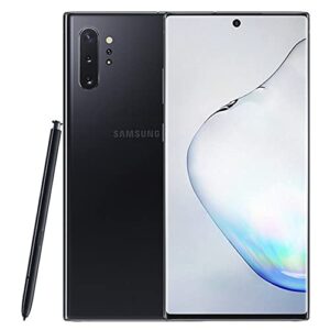 samsung galaxy note 10 (256gb, 8gb) 6.3" amoled, ip68 water resistant, snapdragon 855, 4g lte fully unlocked (t-mobile, verizon, global) n970u (us model w/ 256gb sd, aura black)