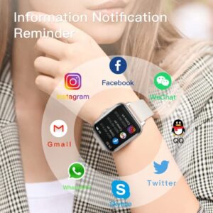 Smart Watch (Receive & Dial), 2023 Newest 1.85" TFT HD Full Circle Full Touch Screen, Smart Watch for Women Men,SmartWatchs with Fitness Tracker Call/Text/Heart Rate/AI Voice Assistant/Blood Pressure