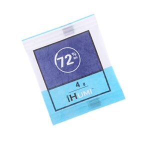 IHUMI 72% Humidity Packs, 2-Way Humidity Control Packs,for Flower,Wood Instruments,4 Gram-20 Pack