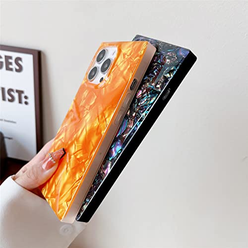 Cocomii Square Case Compatible with iPhone 13 Mini - Slim, Glossy, Opalescent Pearl, Iridescent Glitter, Easy to Hold, Anti-Scratch, Shockproof (Abalone)