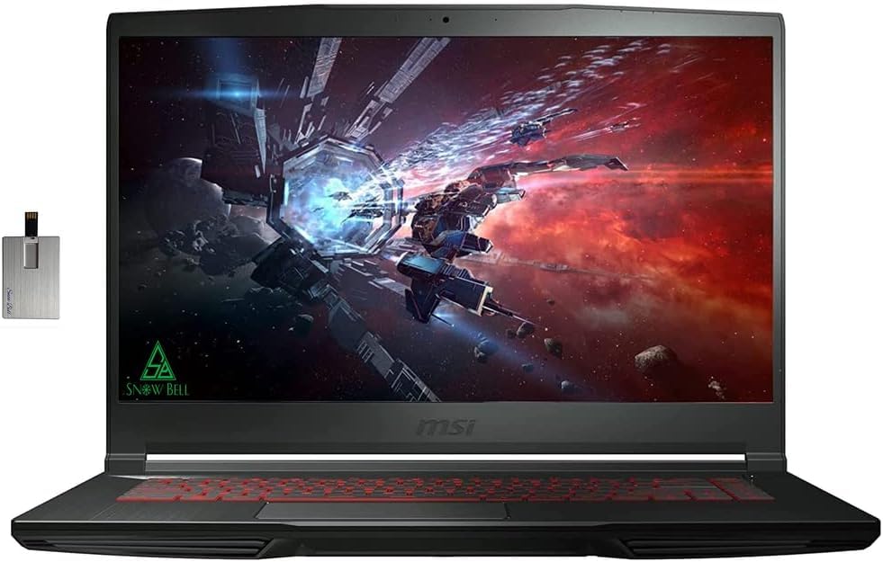 MSI 2022 GF63 Thin Gaming 15.6" FHD Laptop, Intel Core i5-10300H Processor, 64GB DDR4 RAM, 2TB PCIe SSD, Backlit Keyboard, GeForce GTX1650 Max-Q Graphics, HDMI, Win 10, Black, 32GB USB Card