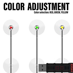 Hipshotdot PRO Color and Brightness Control Dot LED Aim Assist Mod for Gaming TV Compatible with Xbox, Playstation, Nintendo and PC - Works with All Shooter Video Games and FPS or TPS (Hipshotdot PRO)