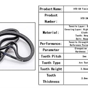 Xuulan Xianglaa-Timing Belt HTD Belts 830-5M-12, C=830mm, Rubber Closed Loop Timing Belts, Width 22/20/25mm, 166T, CNC Belts (Length : 830-5M, Width : Width 28mm)