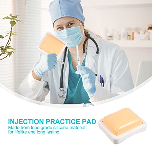 ULTECHNOVO 5pcs Equipment Injection Educational Silicone Intramuscular Practice Nurse Module Medical Trainer Diabetics Pad Supplies Venipuncture Model Human for Doctor Training Muscle Tool