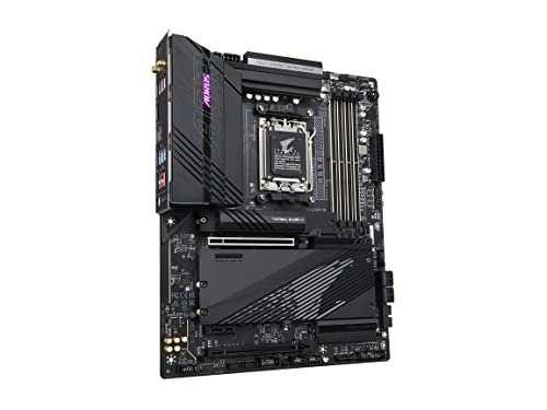 GIGABYTE B650 AORUS PRO AX (AM5/ LGA 1718/ AMD B650/ ATX/ 5-Year Warranty/ DDR5/ Quad M.2/ PCIe 5.0/ USB 3.2 Gen2X2 Type-C/WiFi 6E/ Intel 2.5GbE LAN/Q-Flash Plus/EZ-Latch/Gaming Motherboard)