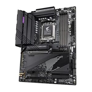 GIGABYTE B650 AORUS PRO AX (AM5/ LGA 1718/ AMD B650/ ATX/ 5-Year Warranty/ DDR5/ Quad M.2/ PCIe 5.0/ USB 3.2 Gen2X2 Type-C/WiFi 6E/ Intel 2.5GbE LAN/Q-Flash Plus/EZ-Latch/Gaming Motherboard)