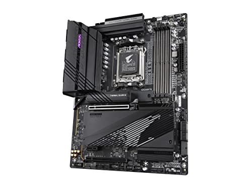 GIGABYTE B650 AORUS PRO AX (AM5/ LGA 1718/ AMD B650/ ATX/ 5-Year Warranty/ DDR5/ Quad M.2/ PCIe 5.0/ USB 3.2 Gen2X2 Type-C/WiFi 6E/ Intel 2.5GbE LAN/Q-Flash Plus/EZ-Latch/Gaming Motherboard)