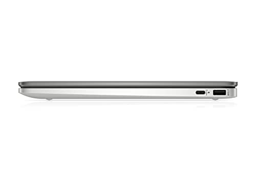 HP Chromebook 14A-NA1011CA, 14-Inch Laptop FHD IPS Intel Celeron N4500, 8GB LPDDR4 RAM, 128GB eMMC, Intel UHD Graphics, Micro SD Card Reader, USB C, WiFi, Bluetooth, ChromeOS, Mineral Silver (Renewed)