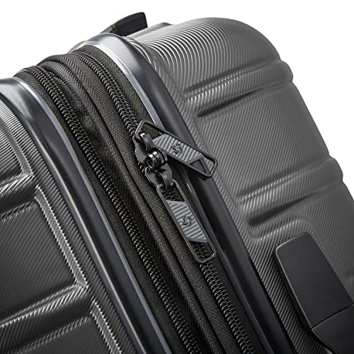 Samsonite Omni 2 Hardside Expandable Luggage with Spinners | Charcoal | 22X14X9 Carry-on