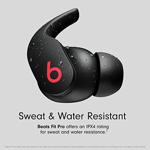 Beats Fit Pro - True Wireless Noise Cancelling Earbuds - Beats Black with AppleCare+ (2 Years)