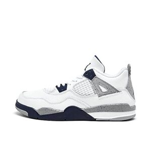 jordan jordan 4 retro (little kid) white/midnight navy/light smoke grey 12 little kid m