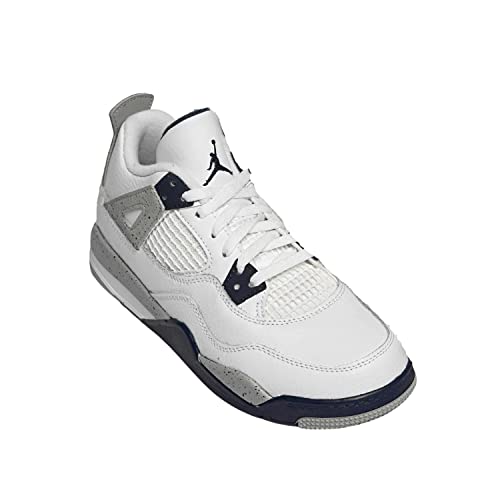 Jordan 4 Retro Little Kids Shoes Size - 11 White/Midnight Navy