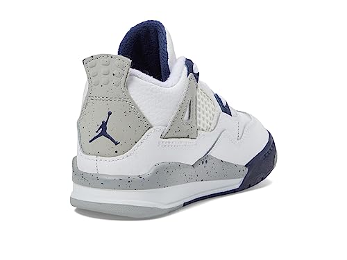 Jordan Jordan 4 Retro (Little Kid) White/Midnight Navy/Light Smoke Grey 3 Little Kid M