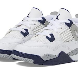 Jordan Jordan 4 Retro (Little Kid) White/Midnight Navy/Light Smoke Grey 3 Little Kid M