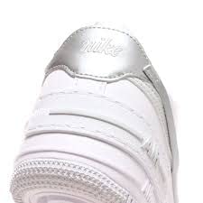 Nike Air Force 1 Shadow Womens White/Metallic Silver Size 9