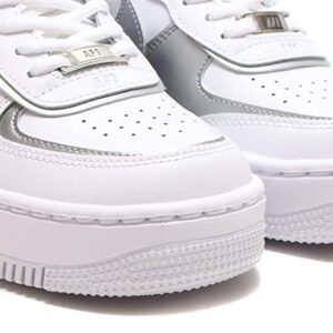 Nike Air Force 1 Shadow Womens White/Metallic Silver Size 9