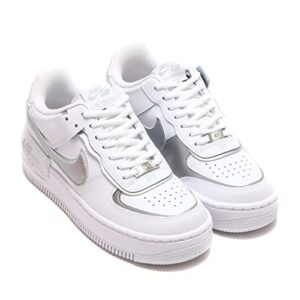 Nike Air Force 1 Shadow Womens White/Metallic Silver Size 9