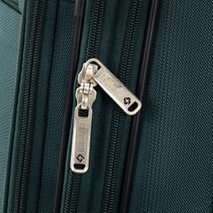 Samsonite Aspire DLX Softside Expandable Luggage with Spinners, Emerald, 2PC SET (Carry-on/Medium)