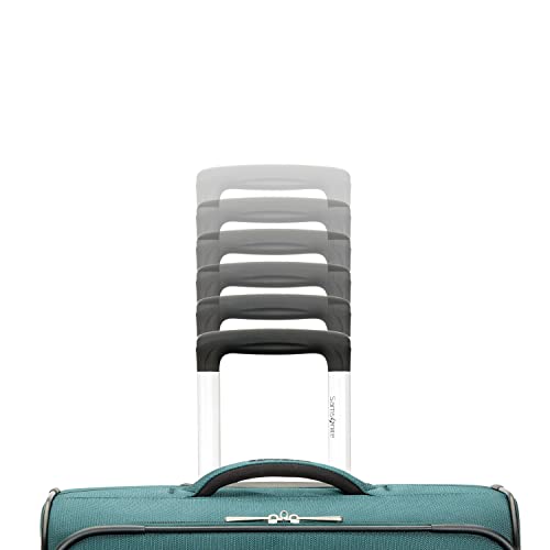 Samsonite Aspire DLX Softside Expandable Luggage with Spinners, Emerald, 2PC SET (Carry-on/Medium)