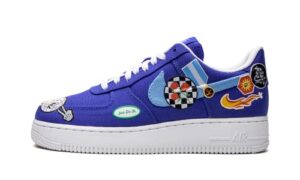 nike womens wmns air force 1 low '07 prm dx2306 400 los angeles patched up - size 7w