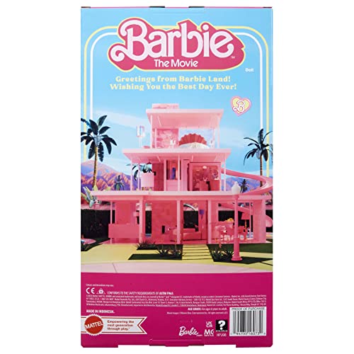 Barbie The Movie Doll, Gloria Collectible Wearing Three-Piece Pink Power Pantsuit with Strappy Heels and Golden Earrings