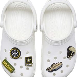 Crocs Unisex's Jibbitz Military Shoe Charms for Adults, US Army, 5 Pack