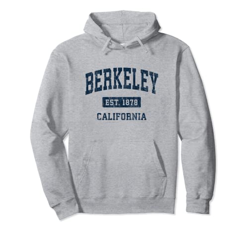 Berkeley California CA Vintage Athletic Sports Design Pullover Hoodie