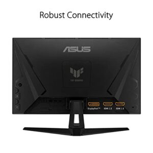 ASUS TUF Gaming 27” 1440P Monitor (VG27AQA1A) - QHD (2560 x 1440), 170Hz (Supports 144Hz), 1ms, Extreme Low Motion Blur, Freesync Premium, Eye Care, HDMI, DisplayPort, Shadow Boost, Speakers, HDR