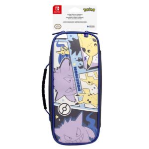 Nintendo Switch Cargo Pouch Compact (Pikachu, Gengar, & Mimikyu) - Split Pad Compact Compatible Travel Case - Officially Licensed by Nintendo & Pokémon