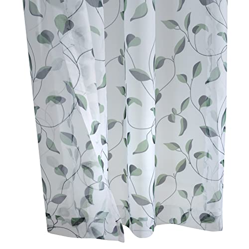 LOFT LIVING Tandem Leaf Indoor/Outdoor Grommet Curtain Panel 54" x 96" in Green