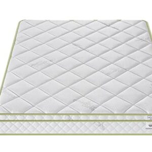 Queen Size Mattress - 8 Inch Cool Comfort Foam & Spring Hybrid Mattress with Breathable Organic Cotton Cover - Quilted Foam Plush Euro Pillow Top - Rolled in a Box - Oliver & Smith