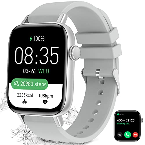 1.9'' Smart Watch Answer Make Call Smartwatch Fitness Tracker for Android Phones, 25 Sport Modes Smart Watch for iPhone Compatible with Heart Rate Monitor SpO2 Sleep Step Counter for Men Women Teens