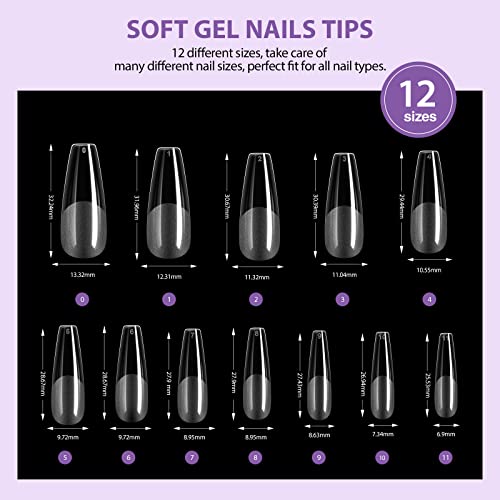 SAVILAND Gel X Kit: Gel Nail Kit with Nail Drill 0.5Oz Nail Glue Gel 500PCS Long Coffin Acrylic Nail Tips U V Light Beginner-Friendly Gel Kit with Everything Home Salon DIY Nail Art Manicure Gift