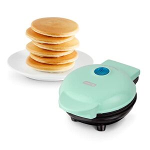 DASH Deluxe Everyday Electric Griddle with Dishwasher Safe Removable Nonstick Cooking Plate & Mini Maker Electric Round Griddle for Individual Pancakes, Cookies, Eggs & other on the go Breakfast