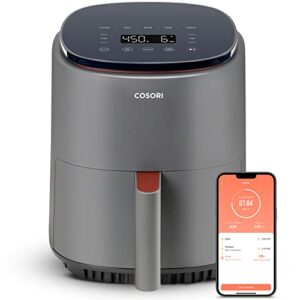 COSORI Air Fryer 4 Qt, 7 Cooking Functions Airfryer, 150+ Recipes on Free App, 97% less fat Freidora de Aire & Electric Kettle with Stainless Steel Filter and Inner Lid, 1500W 1.7L Glass Tea Kettle