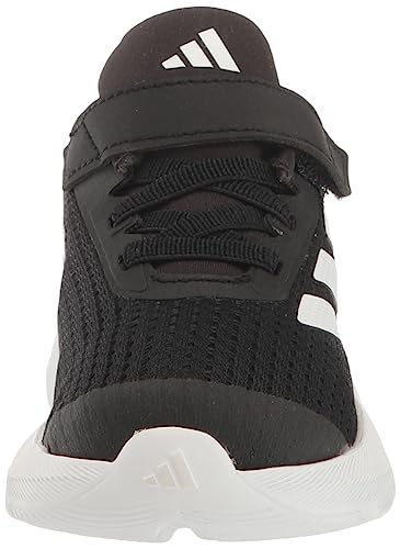 adidas Kids Duramo SL Elastic Lace Sneaker, Core Black/White/Carbon, 9 US Unisex Toddler