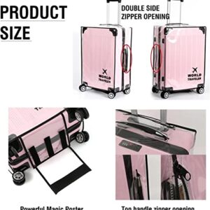 RF REENFAYA Suitcase Cover Luggage Protector Covers Clear Luggage Cover PVC Suitcase Luggage Cover Waterproof Luggage Case Thicken Suitcase Protector Cover (30inch)