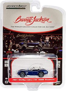 greenlight 1:64 barrett-jackson ‘scottsdale edition’ series 9 - 1965 shelby cobra csx 4000 roadster #31 (lot #1353) - guardsman blue with black interior 37250-b [shipping from canada]