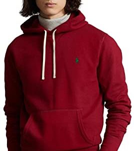 Polo Ralph Lauren Mens Cabin Fleece Hoodied Sweatshirt (XL, Redwine) Red Wine, X-Large