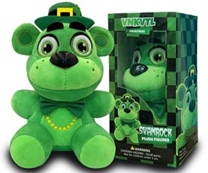 vnkvtl: shamrock freddy plush - freddys plushies | kids toys stuffed animals - toy freddy plush | stuff animals for boys - plush birthday gift for kids | 7 inches.