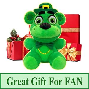 VNKVTL: Shamrock Freddy Plush - Freddys Plushies | Kids Toys Stuffed Animals - Toy Freddy Plush | Stuff Animals for Boys - Plush Birthday Gift for Kids | 7 Inches.