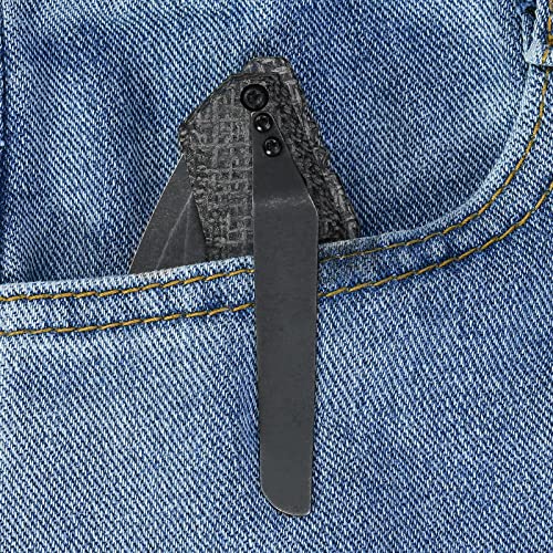 Kizer Mini Paragon 3.43 Inches Folding Knife 154CM Steel Pocket Knife Black Micarta Handle Outdoor Tools V4600C2