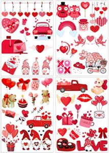 4 sheets valentine's day rub on transfer 12 x 16 inch rub on transfers for crafts vintage rub on transfers for furniture valentine's day heart rub on decals for valentine's day celebration