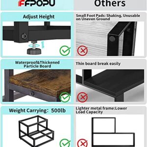 Step Stools for Adults, Bed Steps for High Beds,Kitchen Step Stool,Heavy Duty 2 Step Stool,Wide Wooden Step Stools for Kids, Step Stool for RV