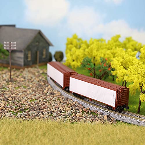 C15016 N Scale Reefer Car Wagon Wooden Side 1:160 Model Train Railway Flat Car (White)