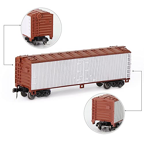 C15016 N Scale Reefer Car Wagon Wooden Side 1:160 Model Train Railway Flat Car (White)