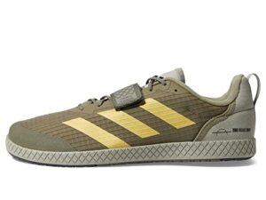 adidas the total olive strata/matte gold/silver pebble men's 10.5, women's 11.5 medium