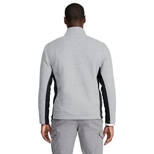 IZOD Men's Advantage Performance Full Zip Fleece Jacket, Light Grey Heather, XX-Large