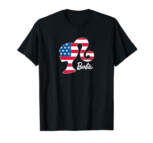 Barbie - Barbie Logo USA Flag T-Shirt